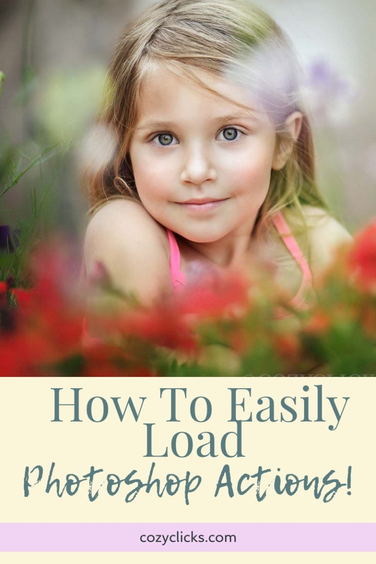 How To Load Actions Into Photoshop CC with Cozy Clicks